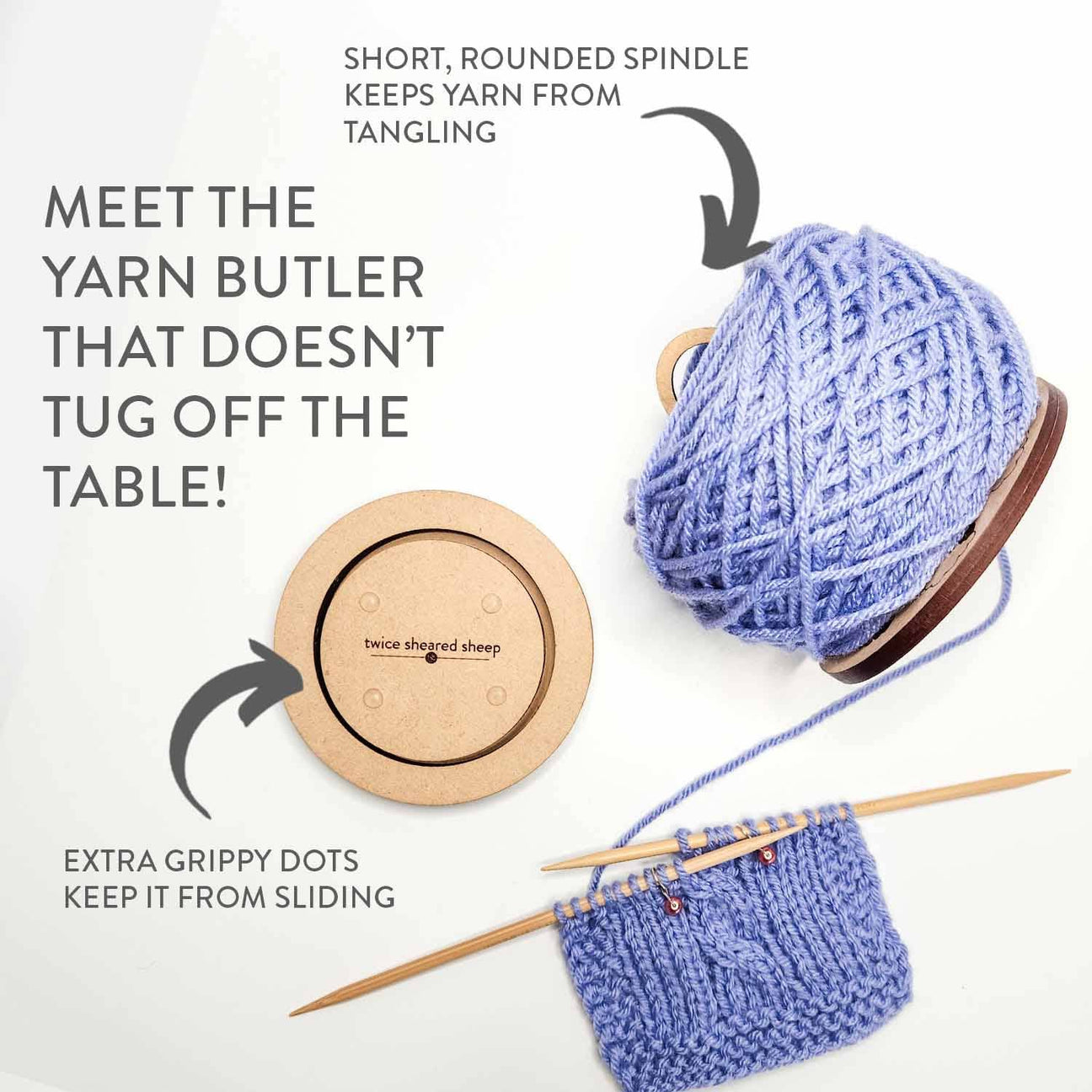 Twice Sheared Sheep - Yarn To Go Carousel – Portable Yarn Butler ...
